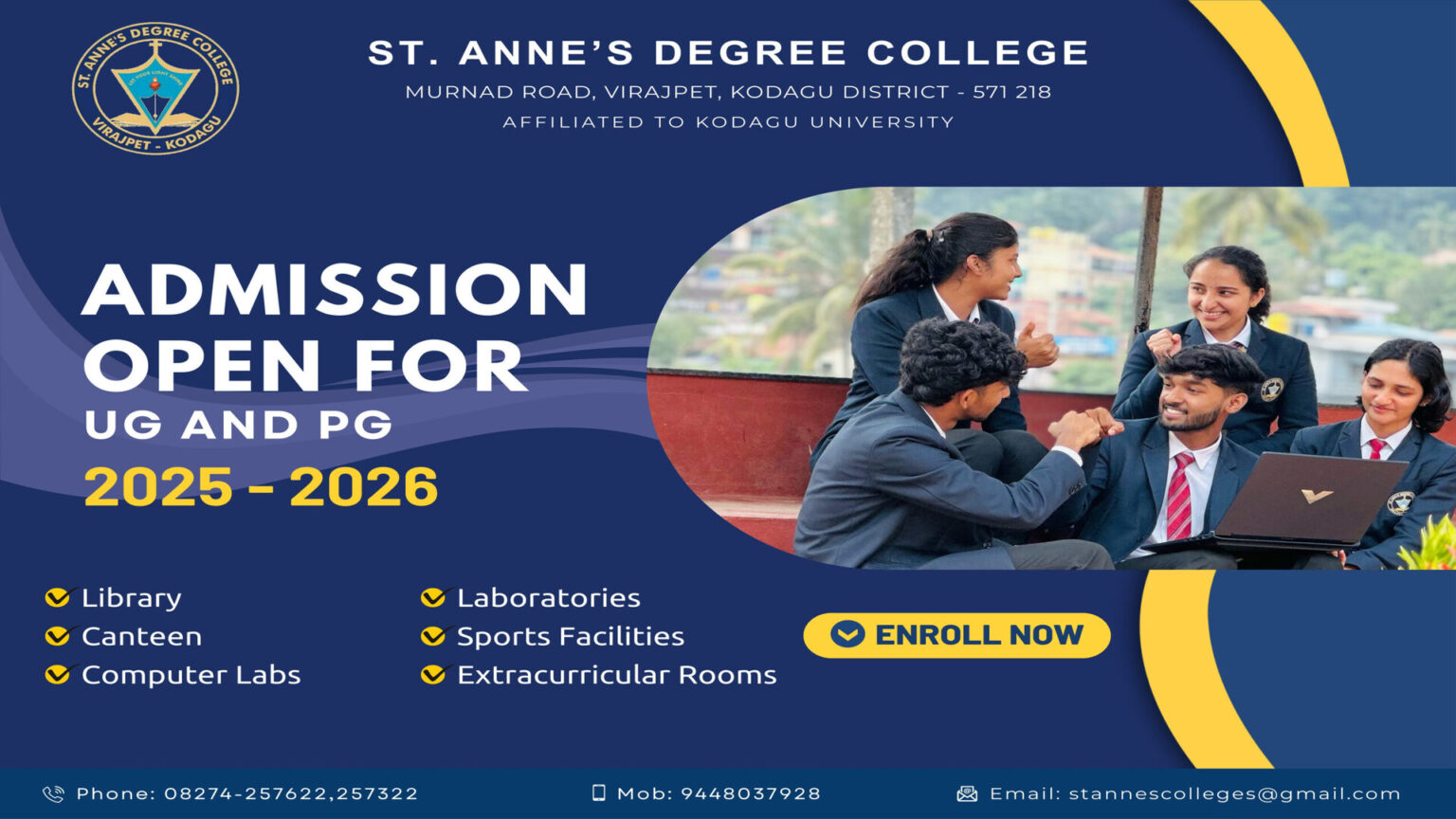 St Annes College , Virajpet